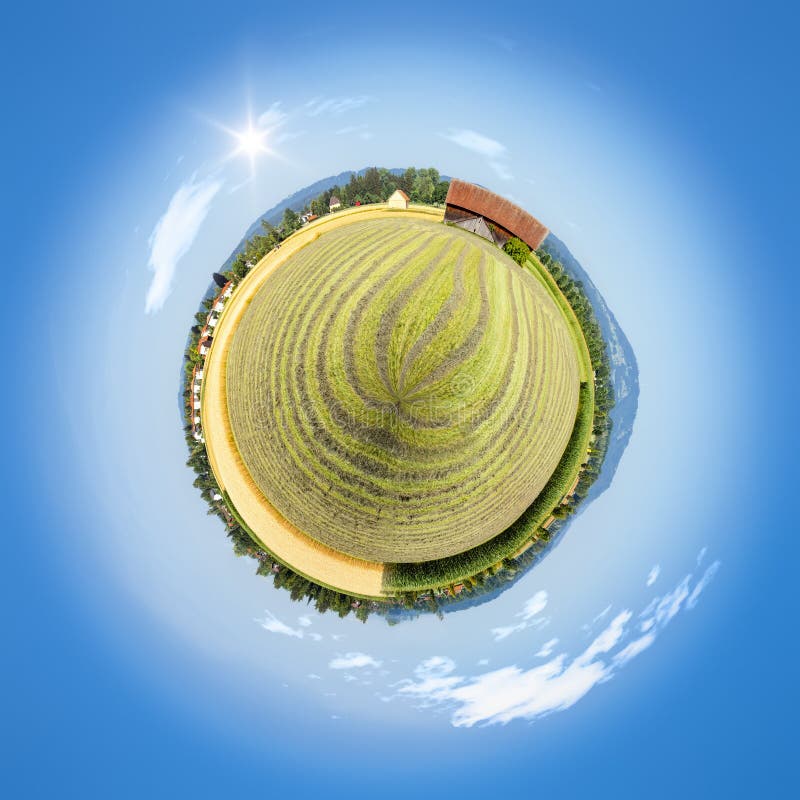 Little planet countryside stock image. Image of countryside - 57209211