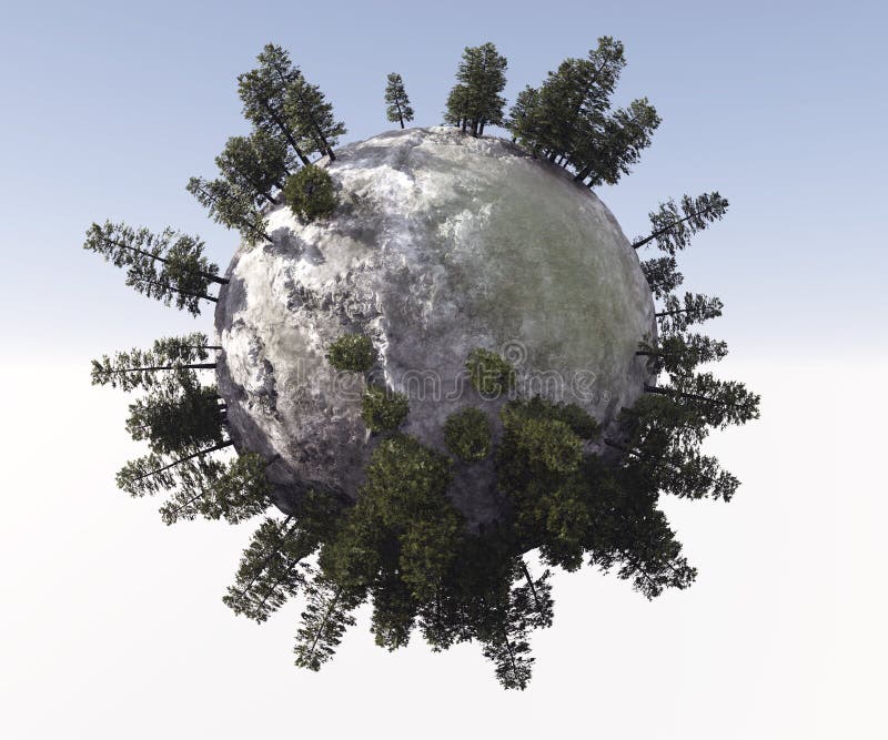 Little planet stock illustration. Illustration of mini - 64241338