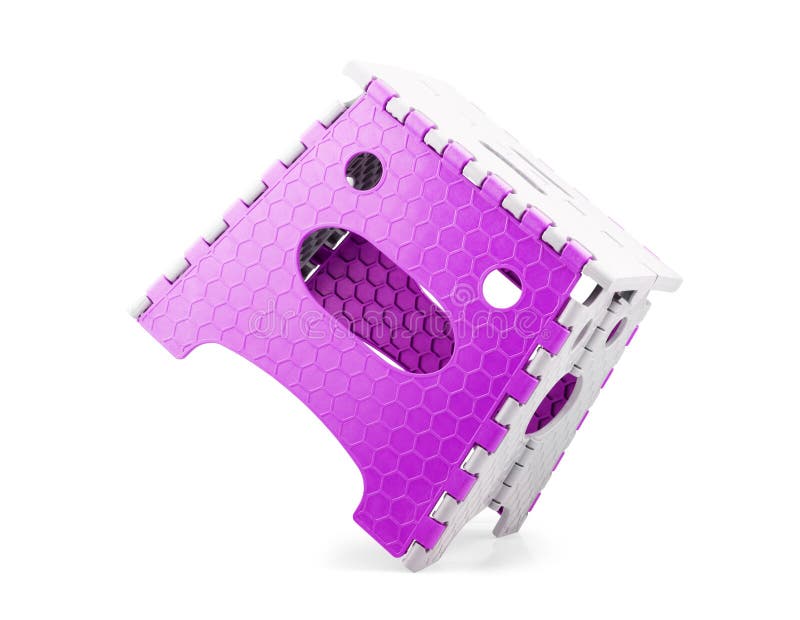 Little Plastic Chair Isolated on White Background Stock Photo - Image ...