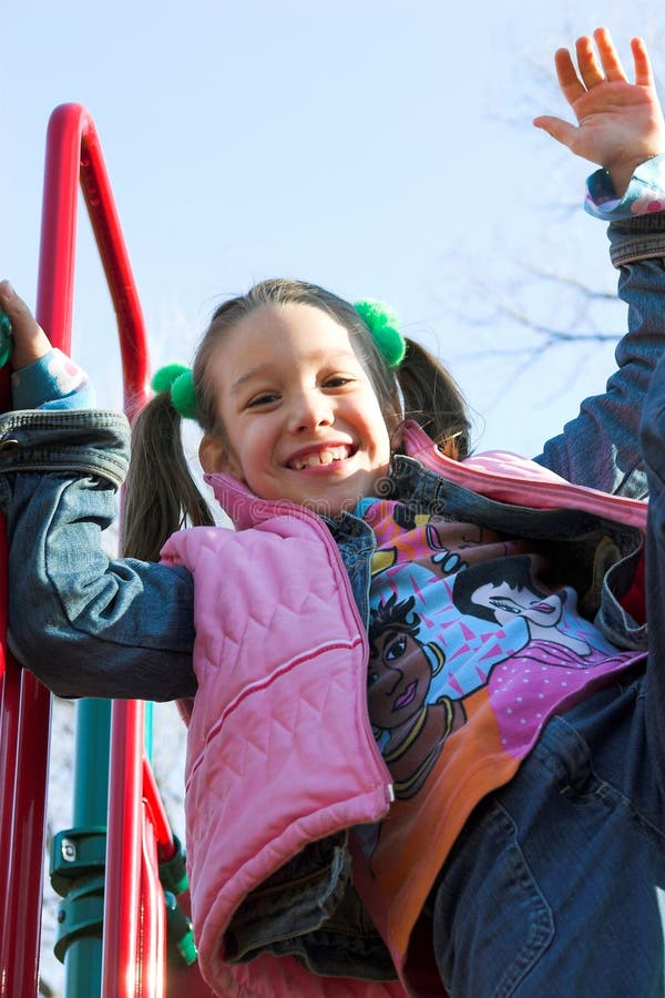 A little pretty child stock photo. Image of girl, climb - 1683706