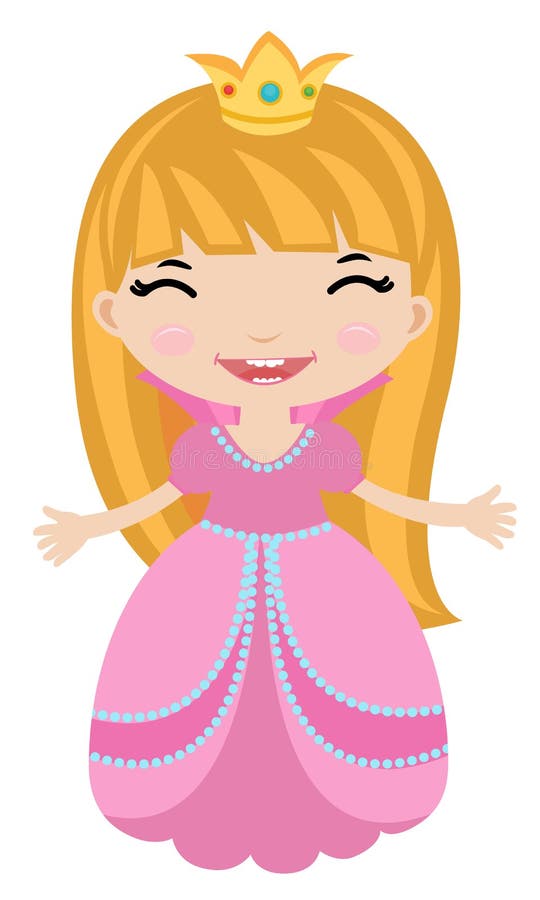 Beautiful little princess stock vector. Illustration of isolated - 24676472