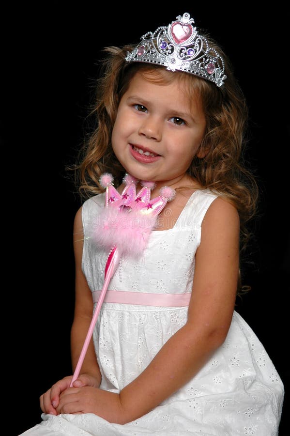 Little Girl Dressed As a Princess Stock Image - Image of costume ...