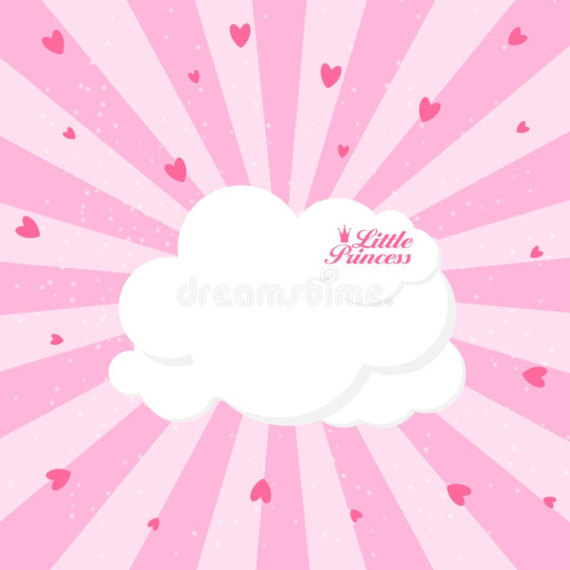 Little Princess Background Vector Illustration Stock Vector ...