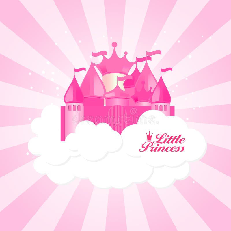 Little Princess Background Vector Illustration Stock Vector ...