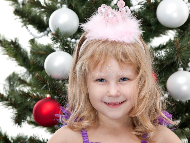 Little Princess at the Carnival Christmas Ball Stock Photo - Image of ...