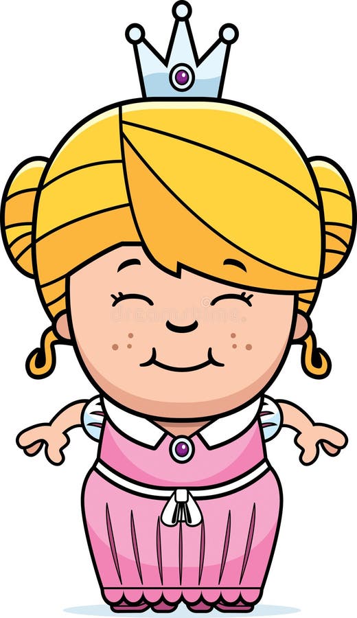 Cartoon Princess Waving stock vector. Illustration of gown - 41819520