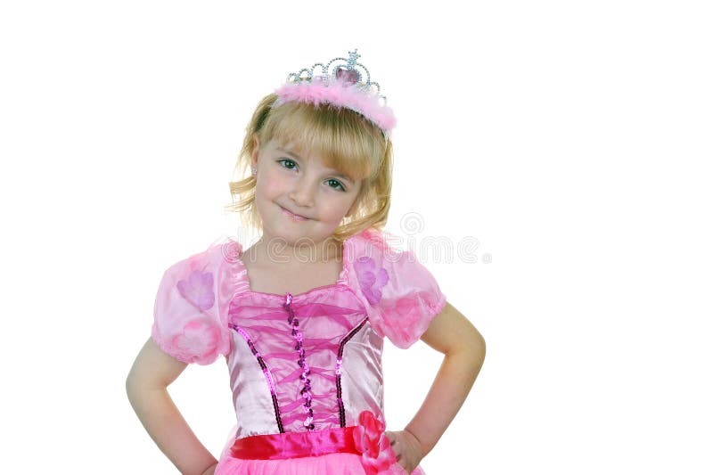 Little princess in pink stock image. Image of princess - 23580777