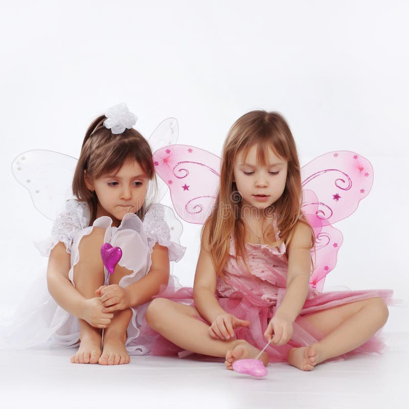 Little princesses stock image. Image of childhood, holiday - 12709727
