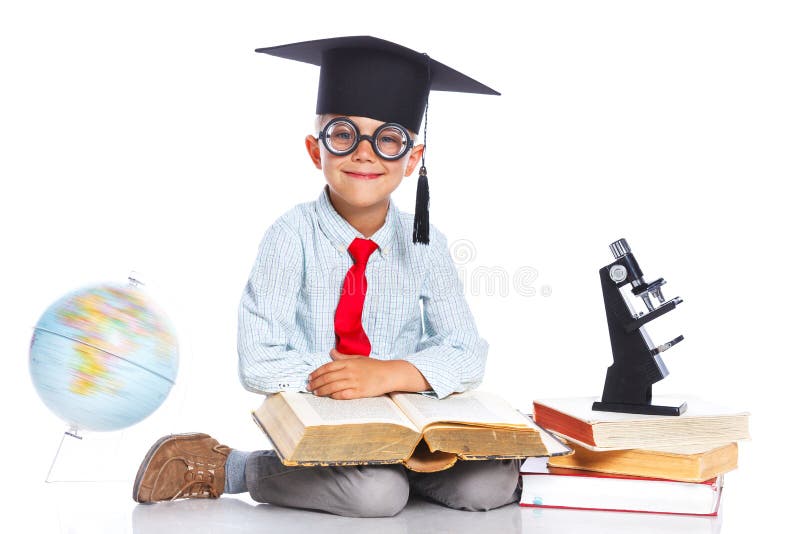 Smart Boy Studying stock photo. Image of children, homework - 29586252