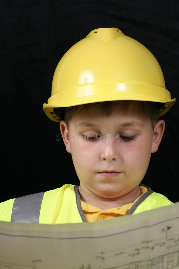 Construction Manager Project Manager Stock Image - Image of draftsman ...