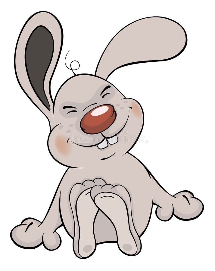 Cute Rabbit Long Grey Cartoon Stock Illustrations – 81 Cute Rabbit Long ...