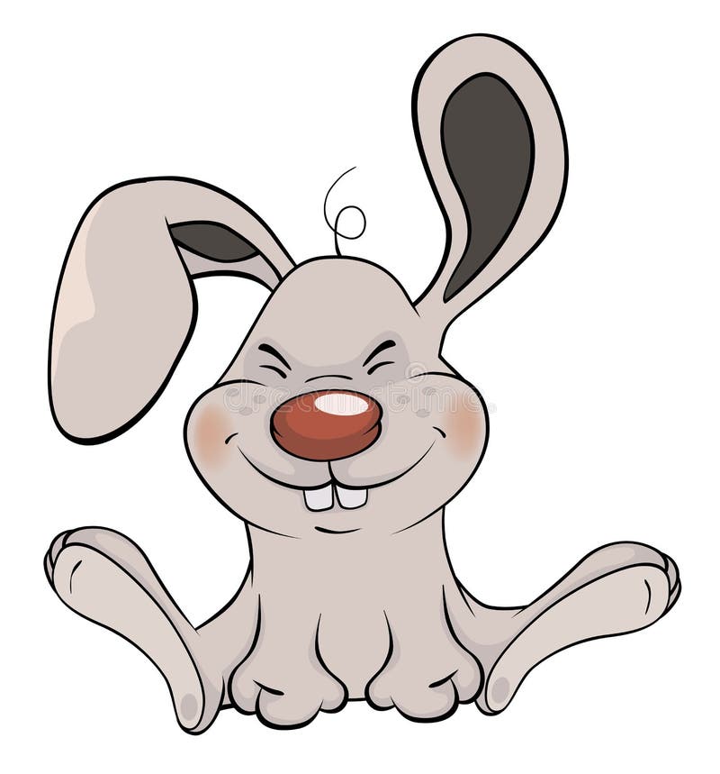 Little rabbit cartoon stock vector. Illustration of hair - 44771498