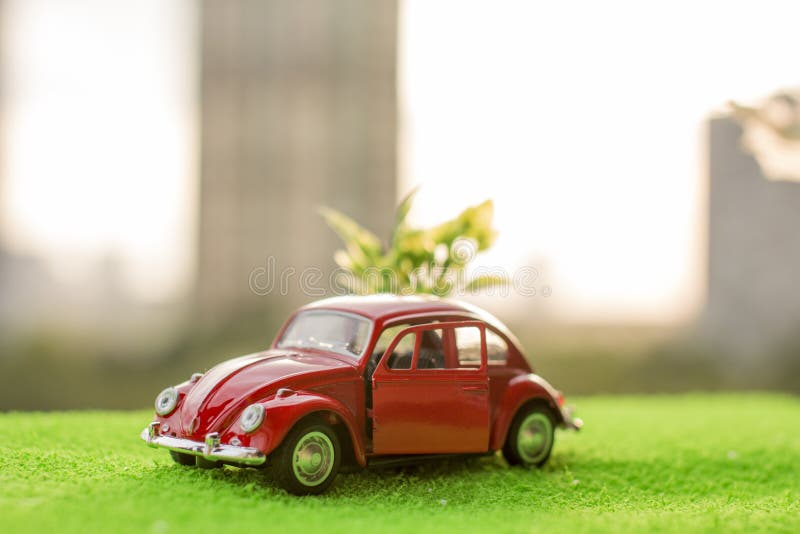 Little red car. stock image. Image of retro, adventure - 122143089