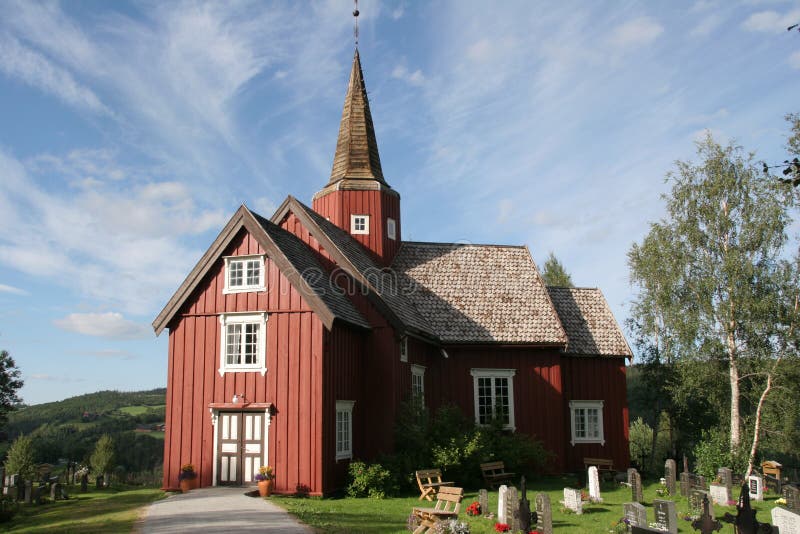Little red church stock image. Image of house, architecture - 6107655