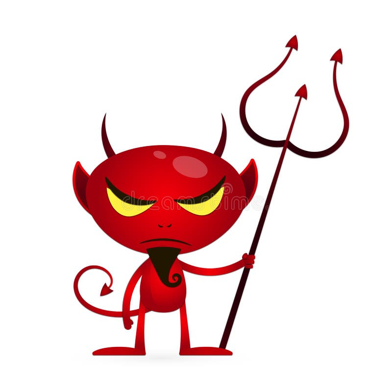 Little Red Devils Set, Vector Stock Vector - Illustration of lucifer ...
