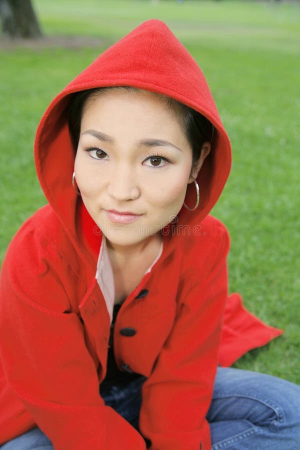 Little Red Riding Hood stock image. Image of ponder, grass - 5140947