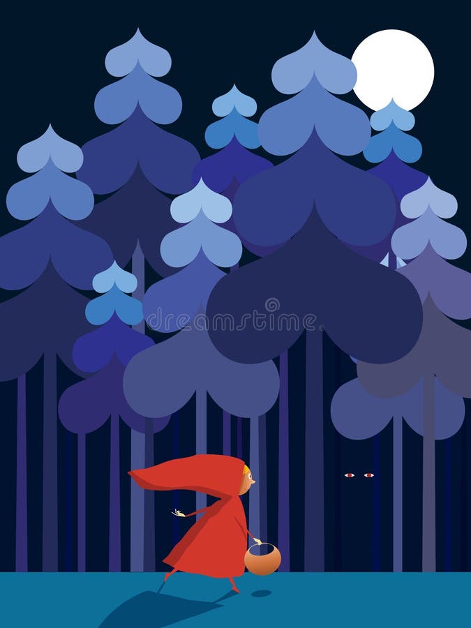 Little Red Riding Hood stock vector. Illustration of classical - 9165077