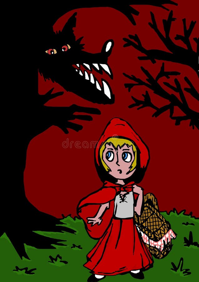 Little Red Riding Hood Classic Stock Illustrations – 77 Little Red ...