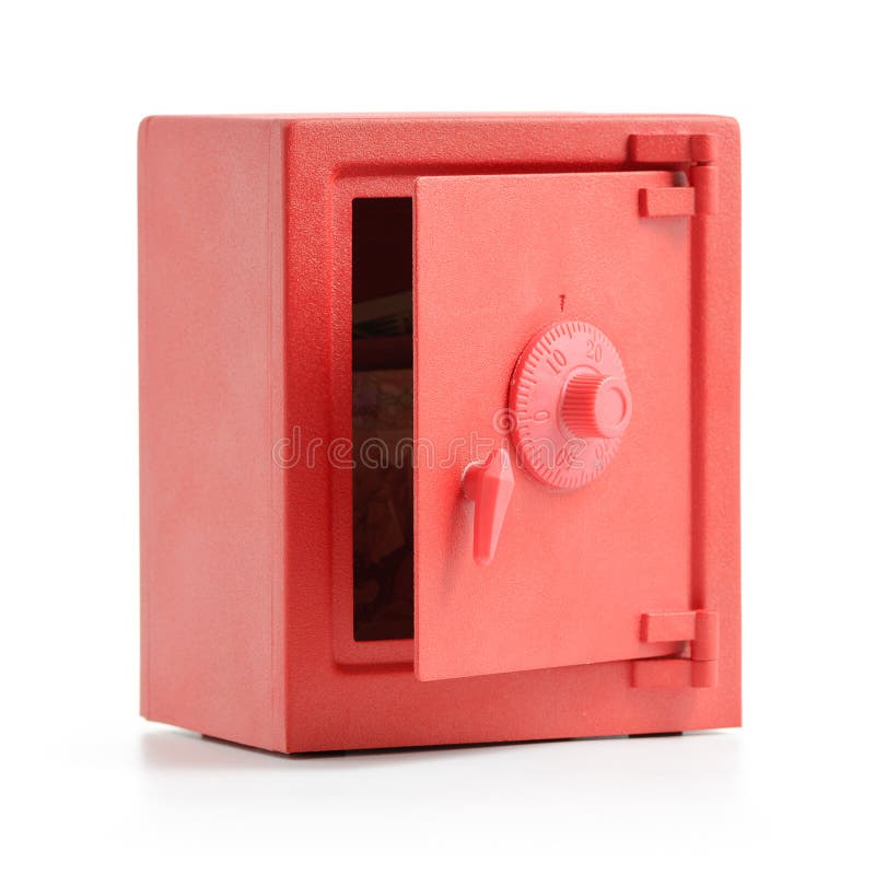 Red moneybox safe stock photo. Image of password, code - 16239290