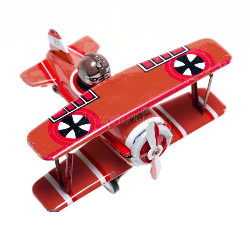 Little Red Toy Bi Plain Isolated Editorial Photo - Image of airplane ...
