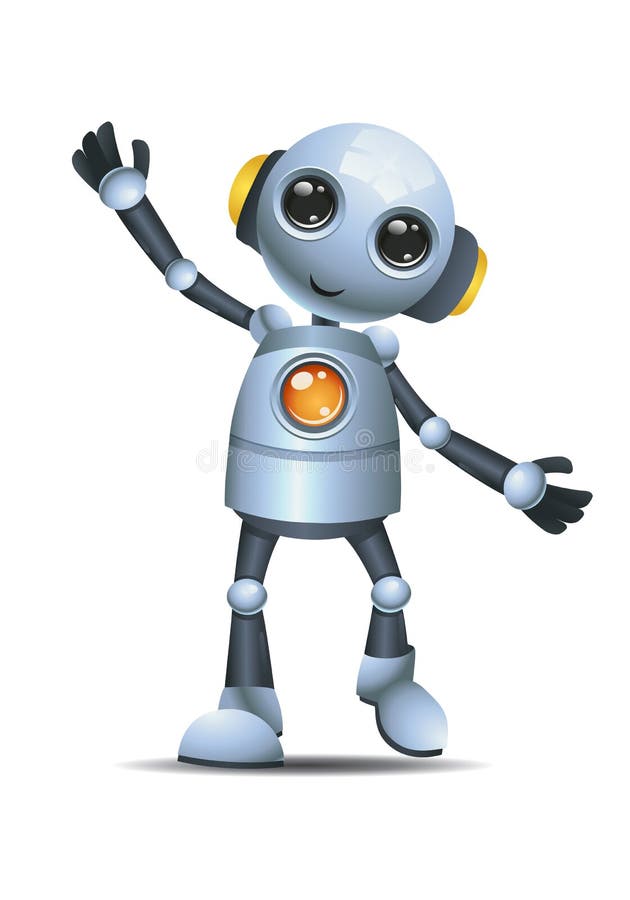 Illustration of a Happy Little Robot Pointing Finger Stock Vector ... Illustration of a Happy Little Robot Pointing Finger Stock Vector ...