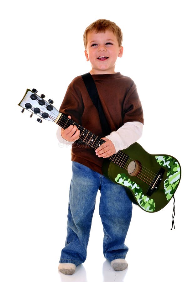 Little Rock Star stock photo. Image of adorable, musical - 4154158