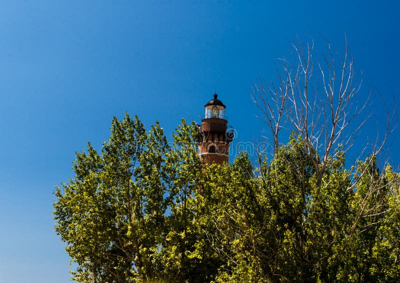 Little Sable Lighthouse in Summer, Michigan Stock Image - Image of ...