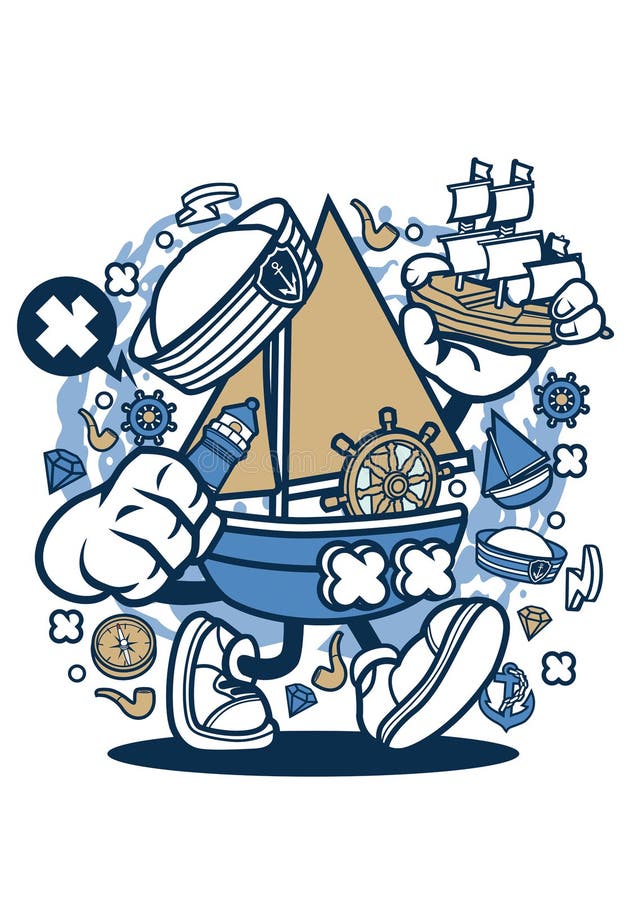 Sailor Character Design Stock Illustrations – 13,013 Sailor Character ...
