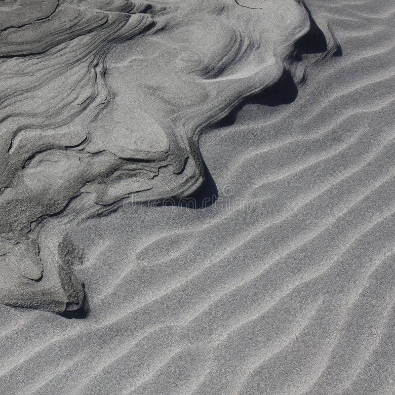 Little Sand Dunes Shaped by Wind Stock Photo - Image of sand, island ...