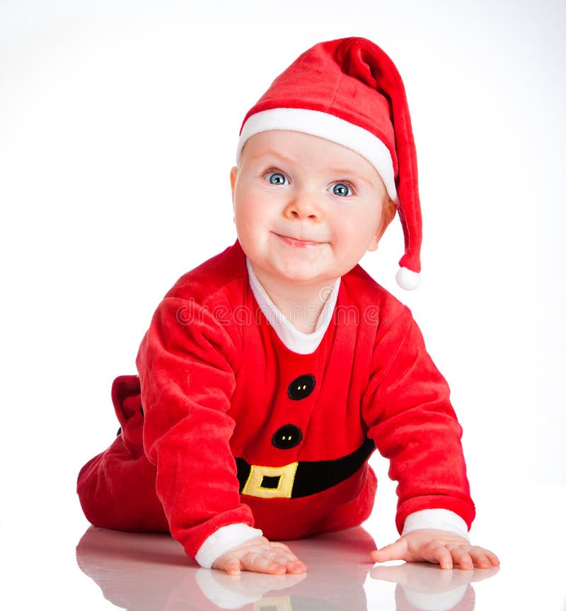 Little Santa stock image. Image of humor, holiday, christmas - 16745837