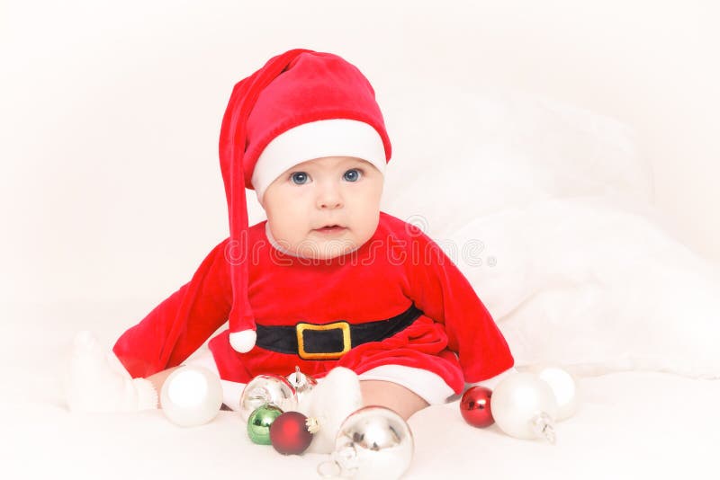 Little Santa stock photo. Image of costume, girl, life - 21515772