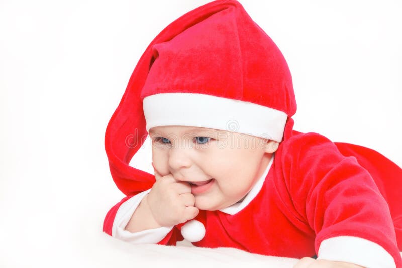 Little Santa stock image. Image of isolated, christmas - 21515795