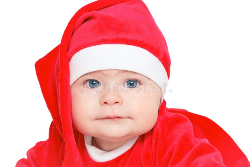 Little Santa stock image. Image of holiday, emotional - 21515799