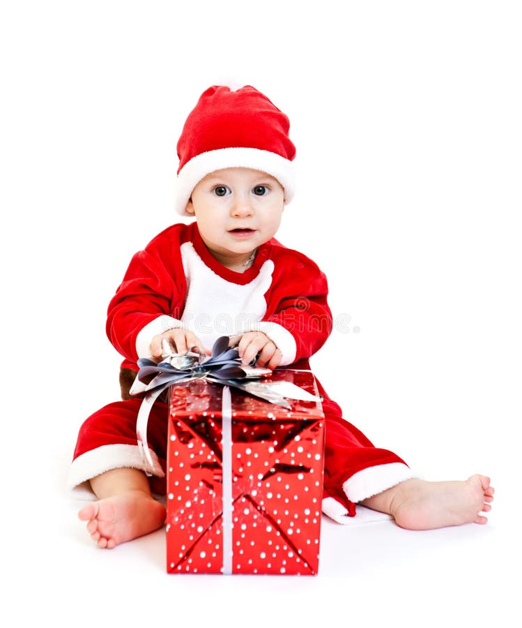 Little Santa stock image. Image of expression, white - 21891497
