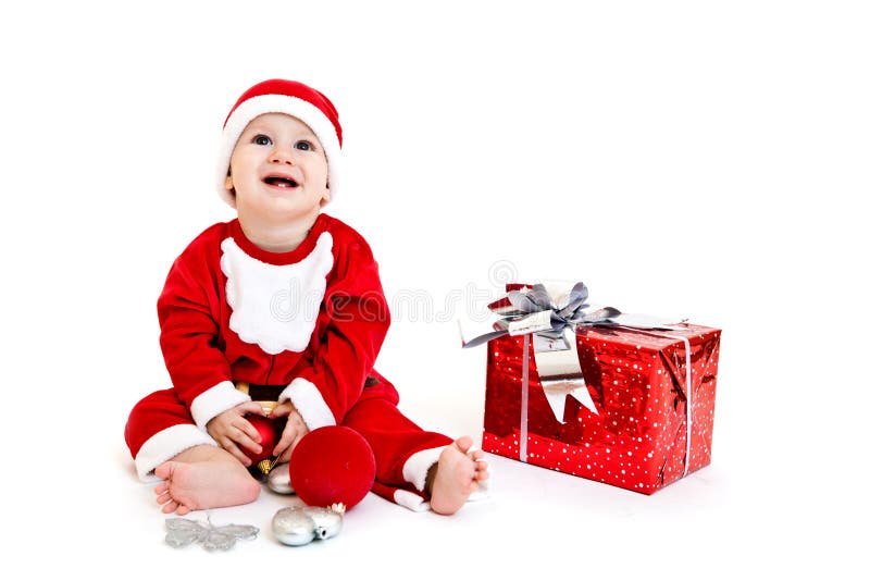 Little Santa stock image. Image of gift, child, santa - 21891499