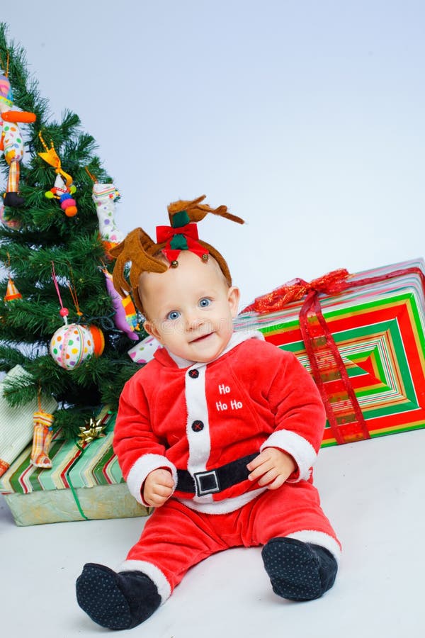 Little Santa stock image. Image of childhood, people - 21922683