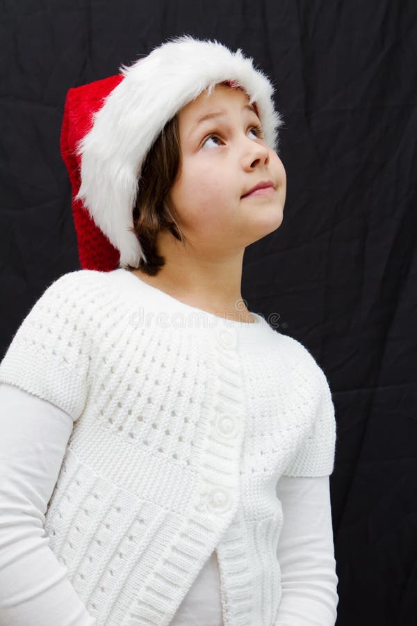 Little santa stock image. Image of little, santa, girl - 22144321
