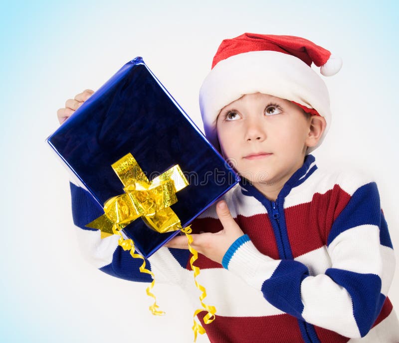 Little Santa stock photo. Image of decorated, child, infant - 7298206