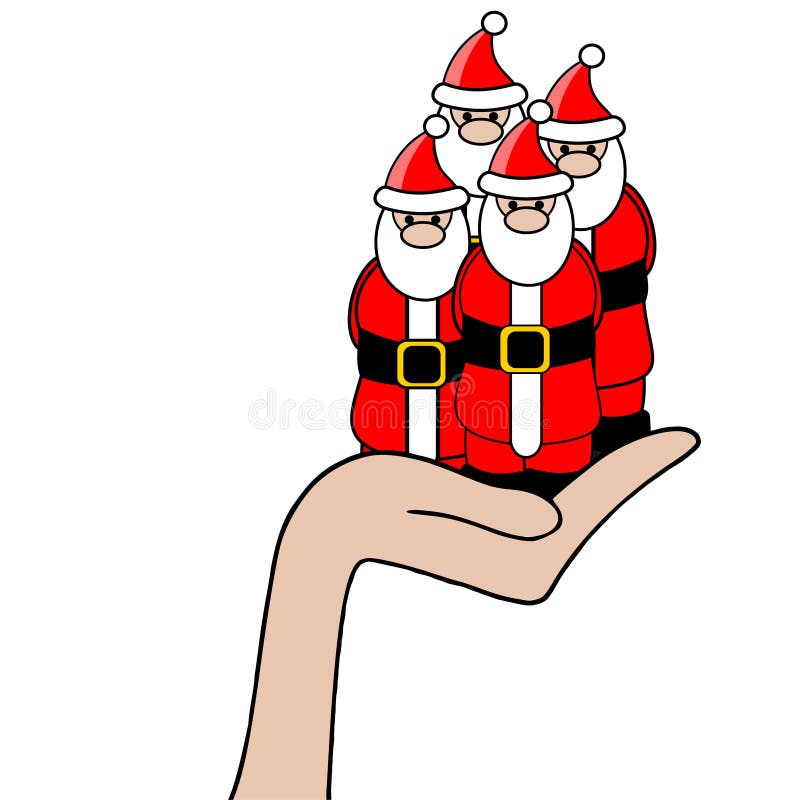Little Santa Claus stock illustration. Illustration of merry - 21884961