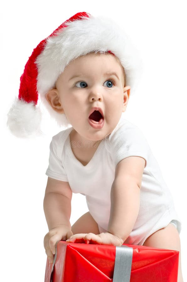 Little Santa Claus stock photo. Image of childhood, white - 27658328