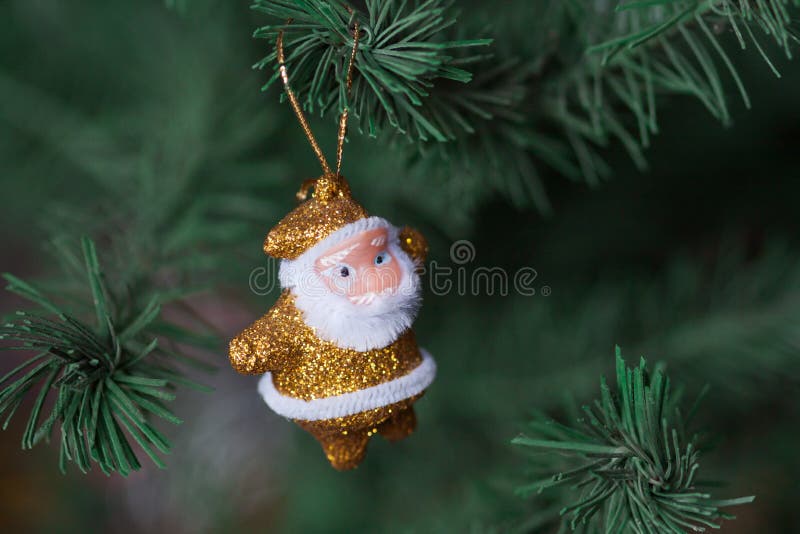 Little Santa stock photo. Image of gift, bright, golden - 79869452