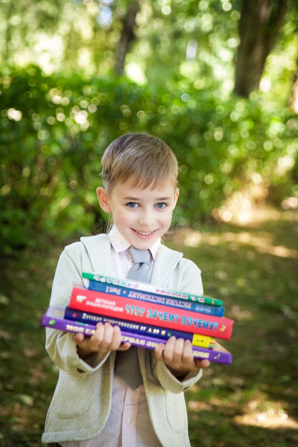 Little School Boy. Back To School Stock Photo - Image of childhood ...