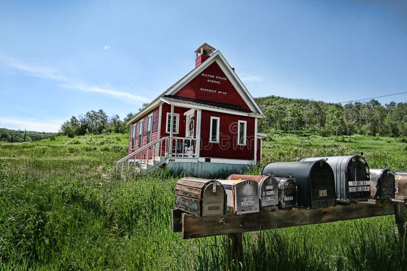 Little School House stock photo. Image of rural, mail - 5995360