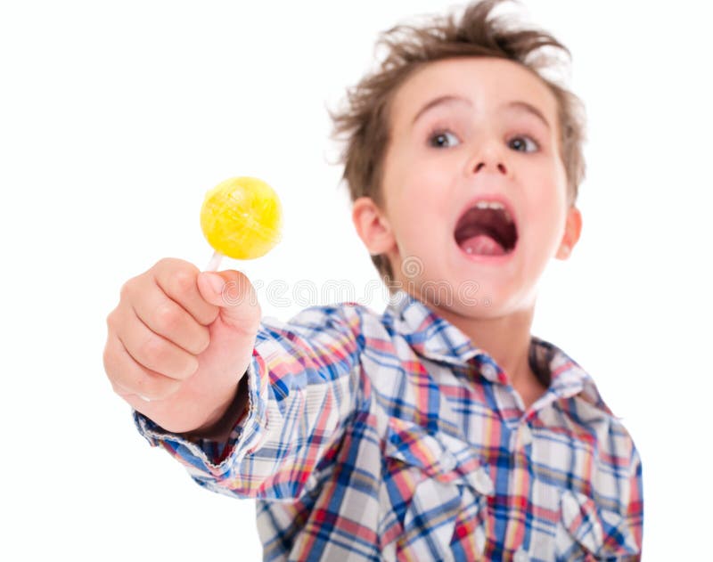 Little Screaming Excited Boy Stock Image - Image of preschooler, scream ...