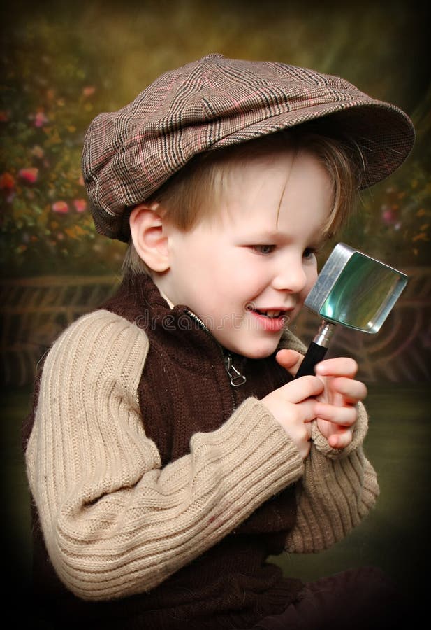 Little Sherlock stock photo. Image of play, childhood - 12909146
