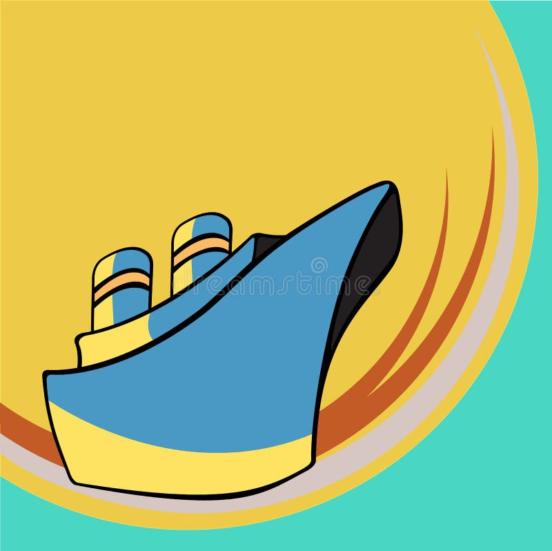 Little ship stock vector. Illustration of recreational - 9791152