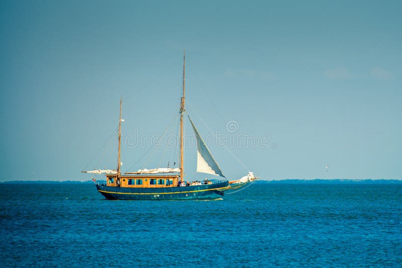Little ship stock image. Image of vessel, ocean, yacht - 58258525