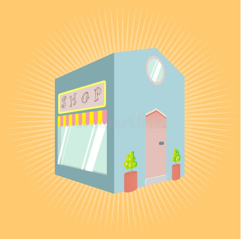 Vintage Shop Facade Stock Illustrations – 3,010 Vintage Shop Facade ...