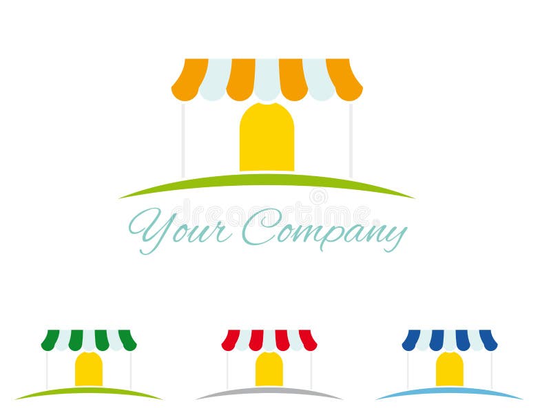 Little Shop Icons Vector Illustration Stock Vector - Illustration of ...