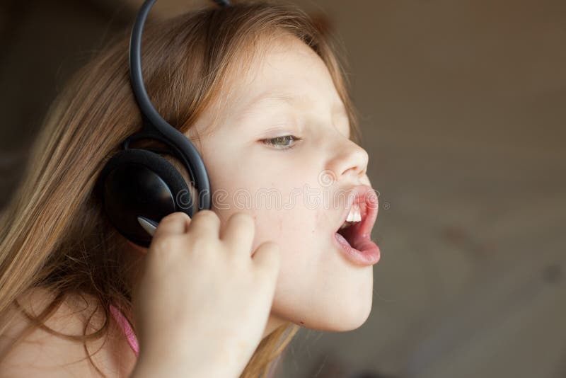 Little singer stock photo. Image of equipment, child - 24854250